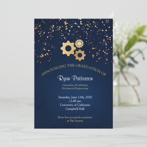 Mechanical Engineering Graduation Announcement | Zazzle
