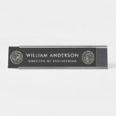 Mechanical Gears Engineering Theme with Your Name Desk Name Plate | Zazzle