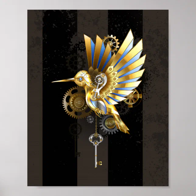 Mechanical Hummingbird Poster | Zazzle