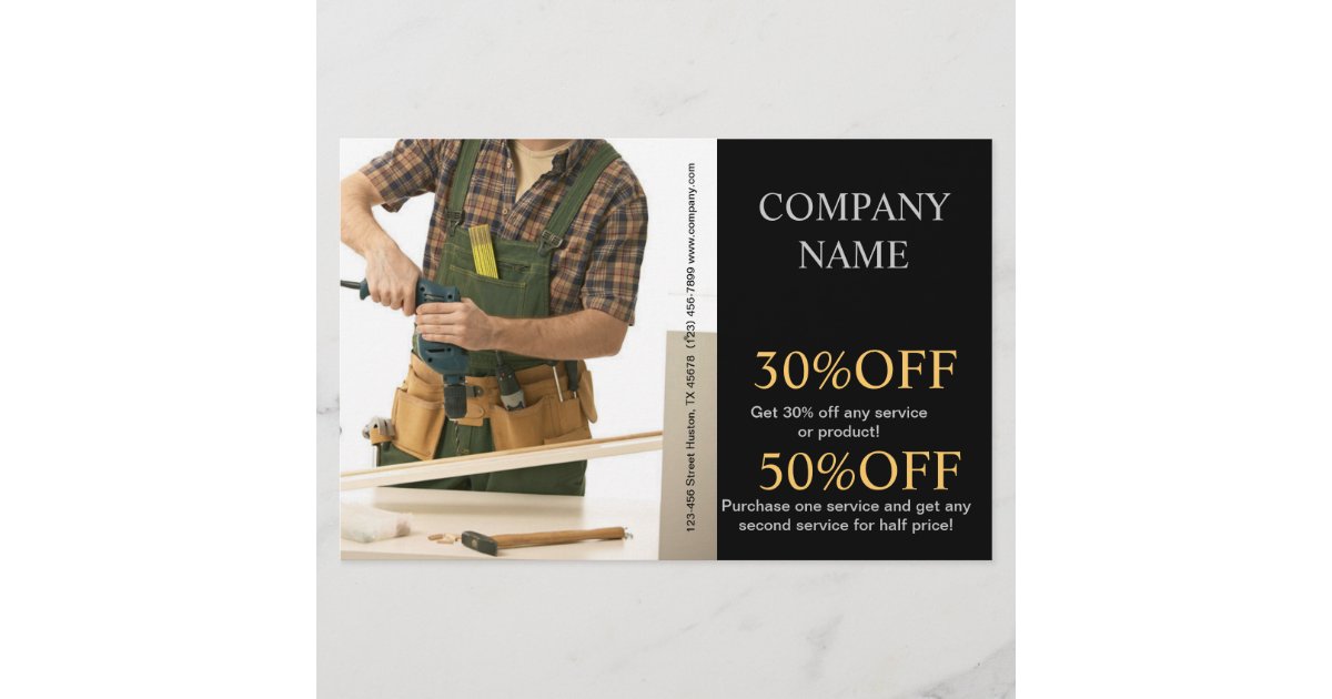 Mechanical Tools Construction Carpentry carpenter Flyer | Zazzle