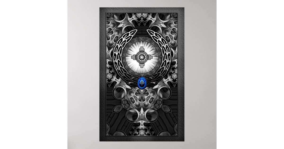 MechTron One Abstract Art Poster | Zazzle