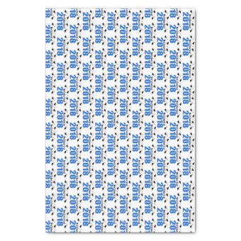 Med School Grad 2018 Graduation Tissue (Blue) Tissue Paper | Zazzle