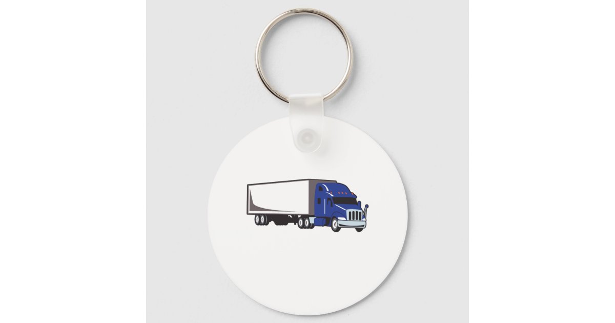 MED SEMI TRUCK KEYCHAIN | Zazzle