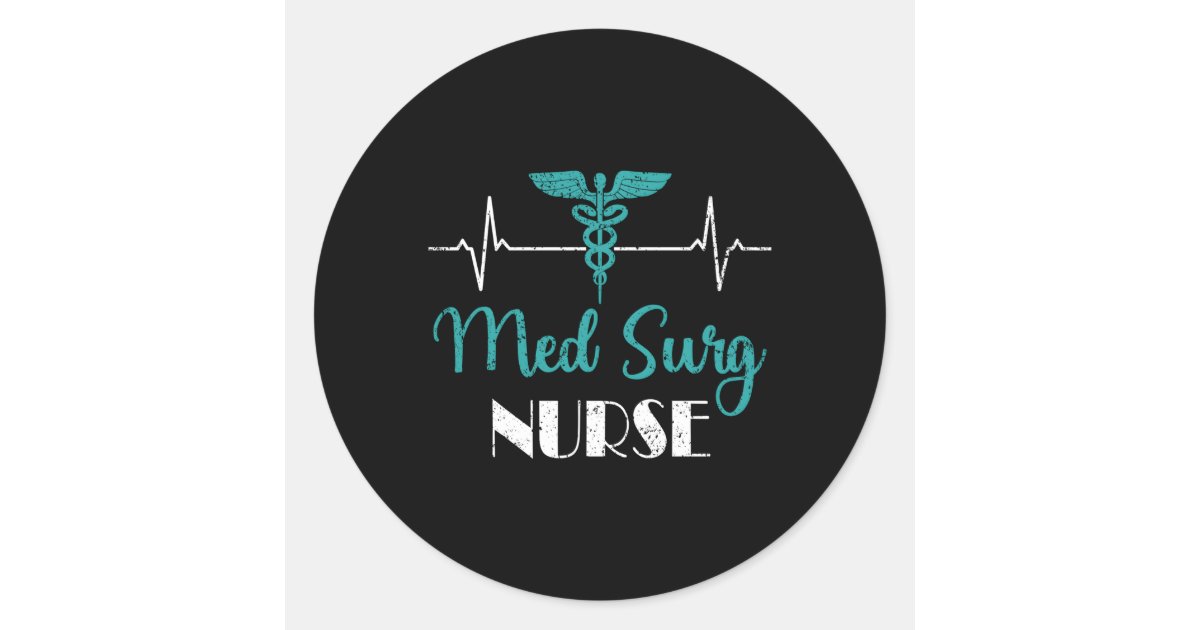 Med Surg Nurse Ekg Hebeat Medical Surgical Nursing Classic Round ...