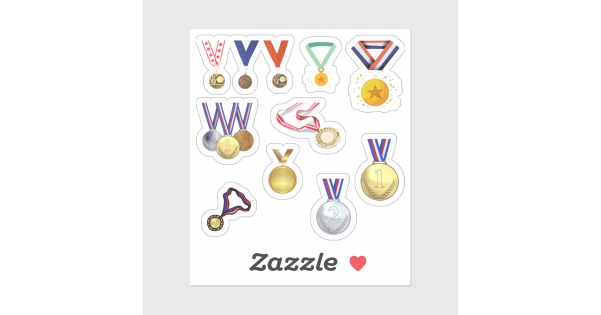 Medal Stickers | Zazzle