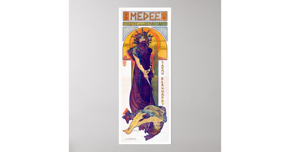 Medea (Medee), Alphonse Mucha Poster | Zazzle