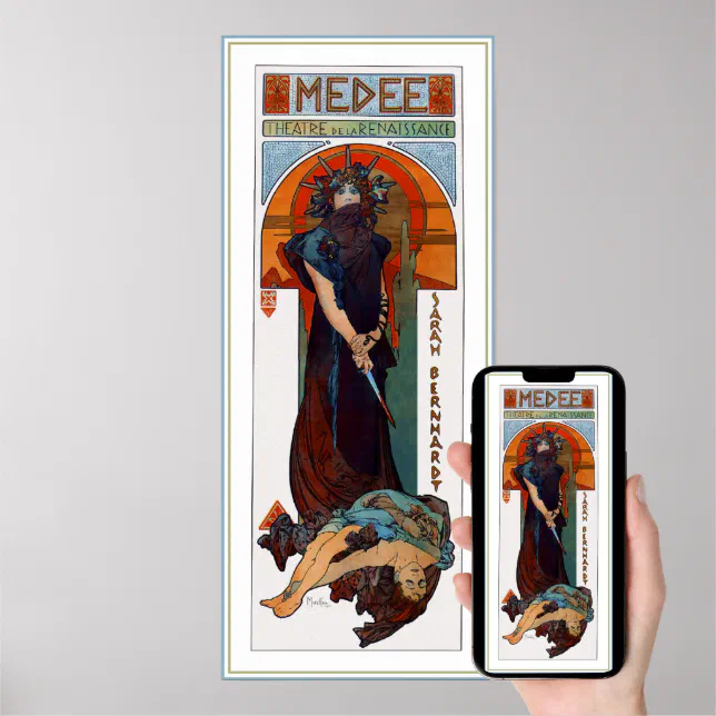 Medee (Medea) - Mucha - Art Nouveau Theater ad Poster | Zazzle
