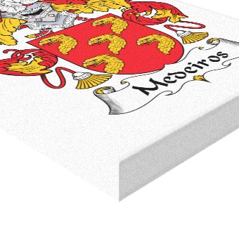 Medeiros Family Crest Canvas Print | Zazzle