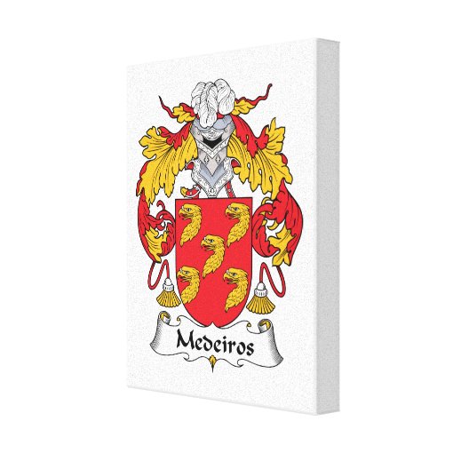 Medeiros Family Crest Canvas Print | Zazzle