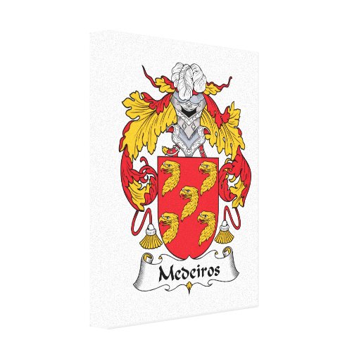 Medeiros Family Crest Canvas Print | Zazzle