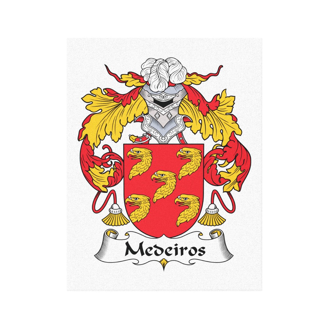Medeiros Family Crest Canvas Print | Zazzle