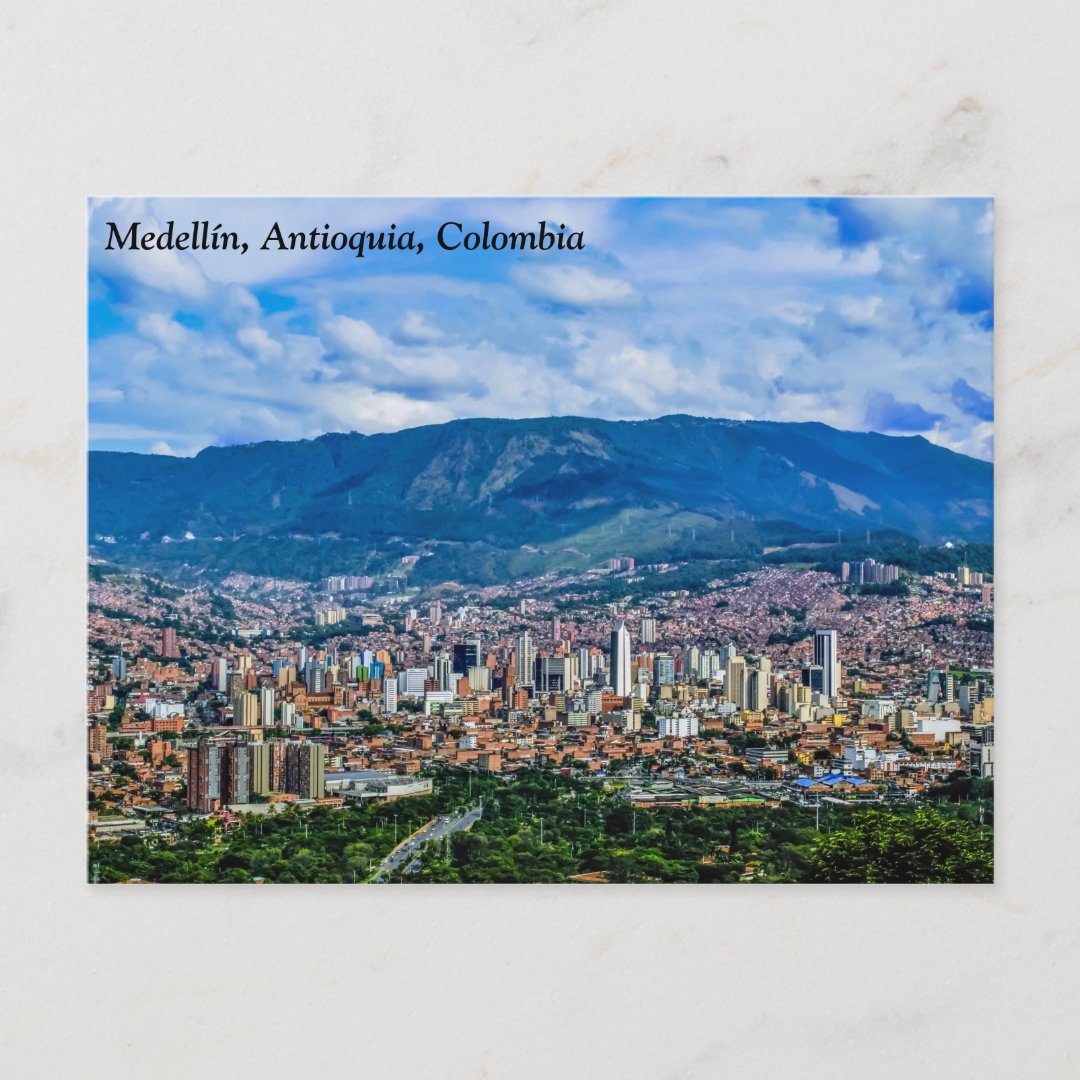 Medellín, Antioquia, Colombia City Postcard | Zazzle
