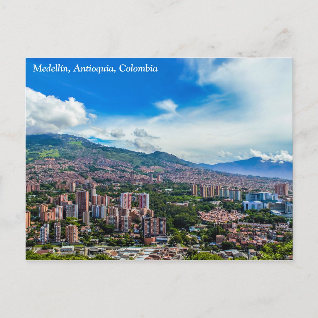 Medellín, Colombia Cerro El Volador Postcard | Zazzle