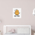 Medi-tater Funny Meditating Potato Pun Poster | Zazzle