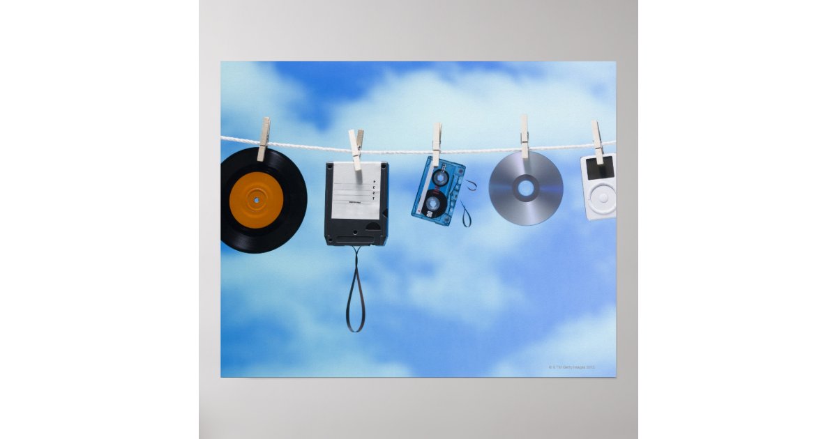Media Clothesline Poster | Zazzle