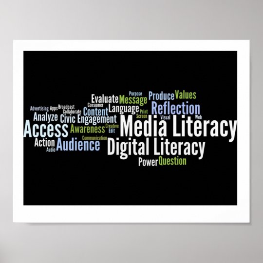 Media Literacy Poster | Zazzle.com