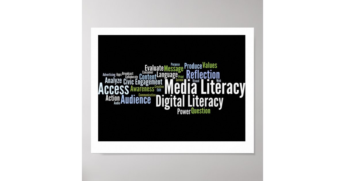 Media Literacy Poster | Zazzle