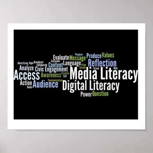Media Literacy Poster | Zazzle