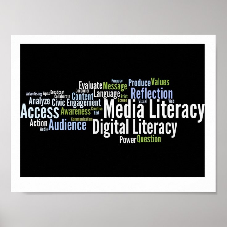 Media Literacy Poster | Zazzle
