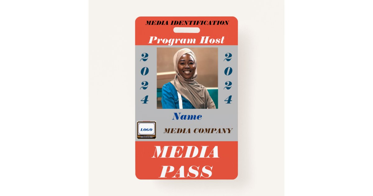 Media Pass Badge | Zazzle