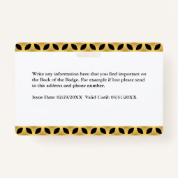 Media Press Pass Logo ID Card Personalize Badge | Zazzle