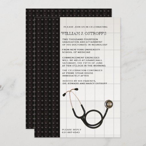 Medic Medical Graduation Invitation | Zazzle