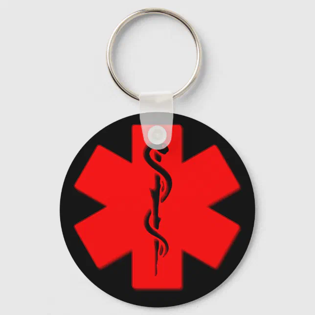 Medical alert keychain | Zazzle