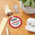 Medical Alert Lymphedema information Keychain | Zazzle