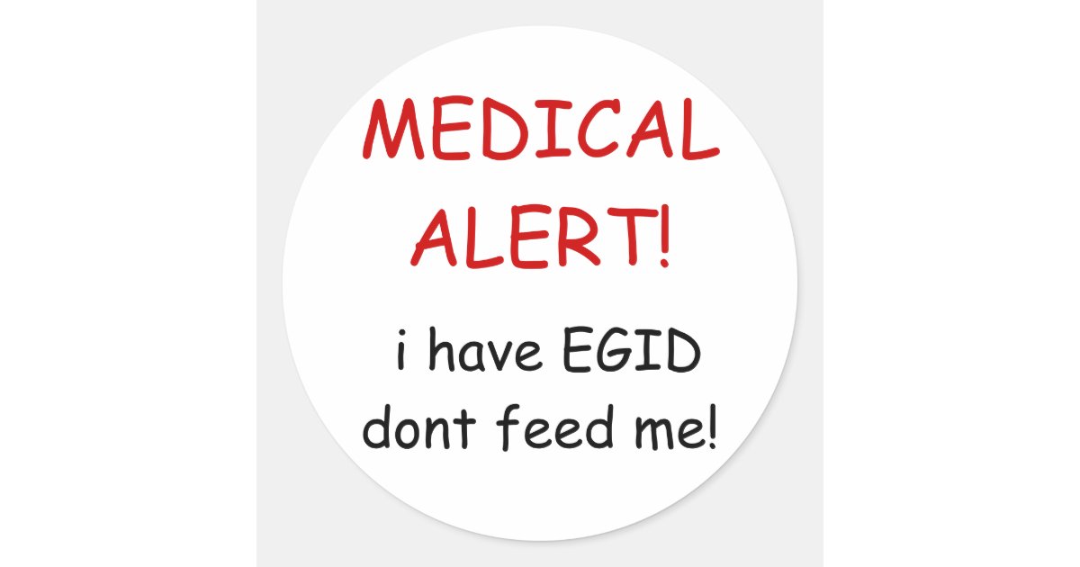 MEDICAL ALERT sticker | Zazzle
