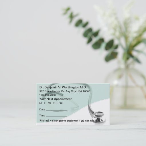 Medical Appointment Cards | Zazzle