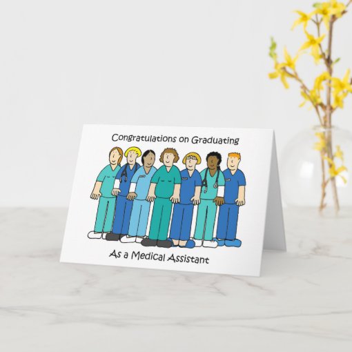Medical Assistant Graduate Congratulations. Card | Zazzle