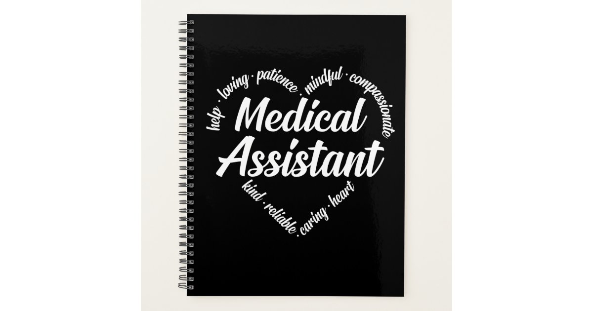 Medical Assistant Heart Word Cloud Planner | Zazzle