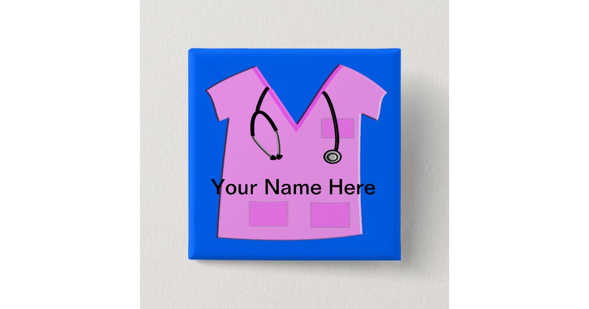 Medical Assistant Name Badge Pins Customizable | Zazzle