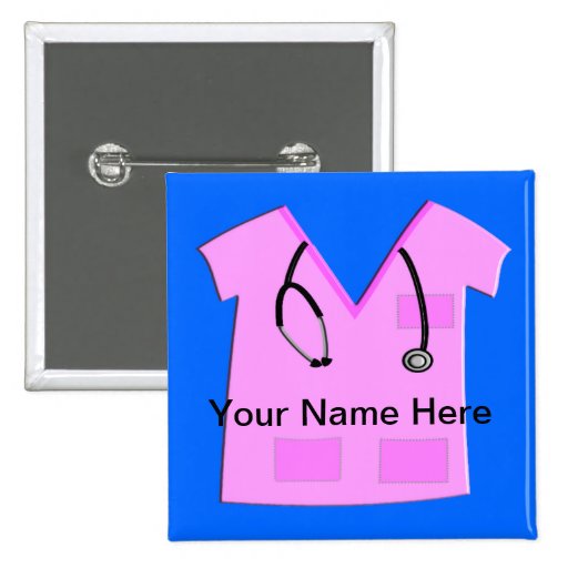Medical Assistant Name Badge Pins Customizable | Zazzle