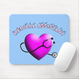 Medical Assistant PINK HEART Design Gifts Mouse Pad | Zazzle