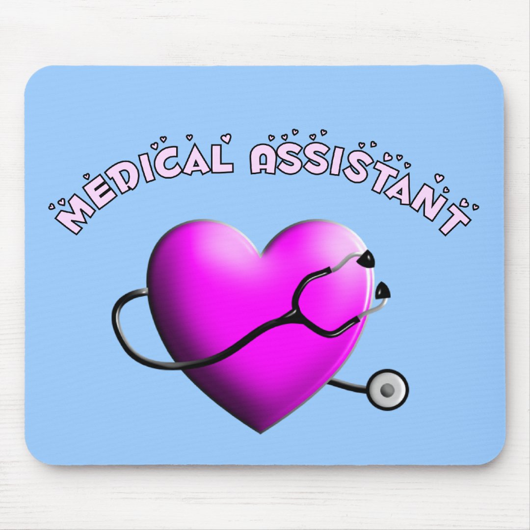 Medical Assistant PINK HEART Design Gifts Mouse Pad | Zazzle