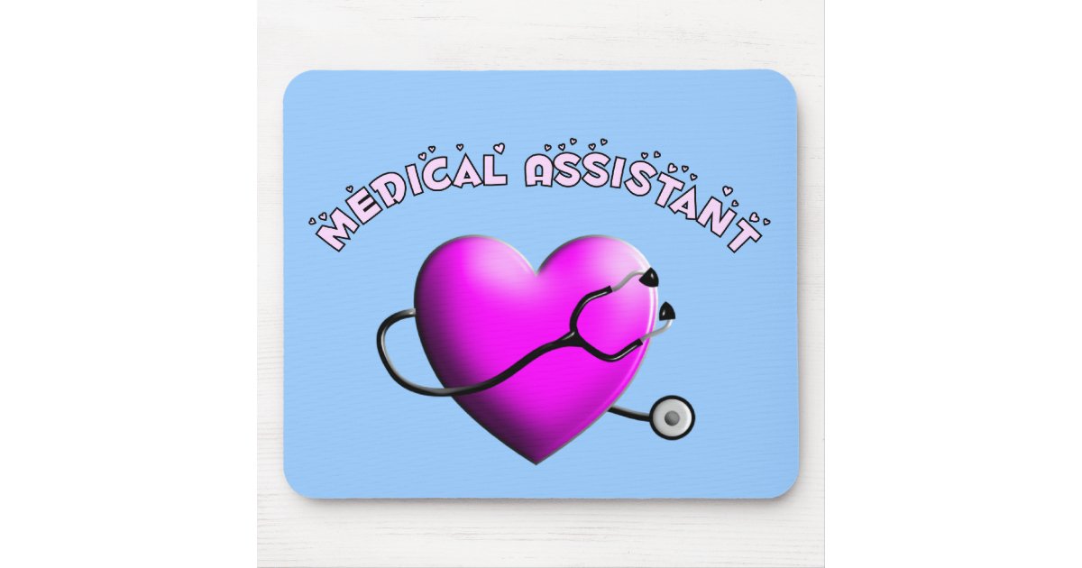 Medical Assistant PINK HEART Design Gifts Mouse Pad | Zazzle