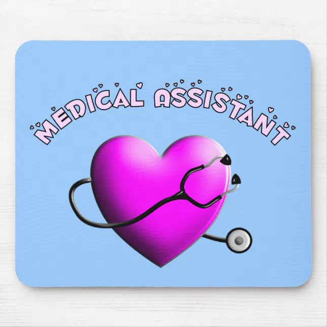 Medical Assistant PINK HEART Design Gifts Mouse Pad | Zazzle