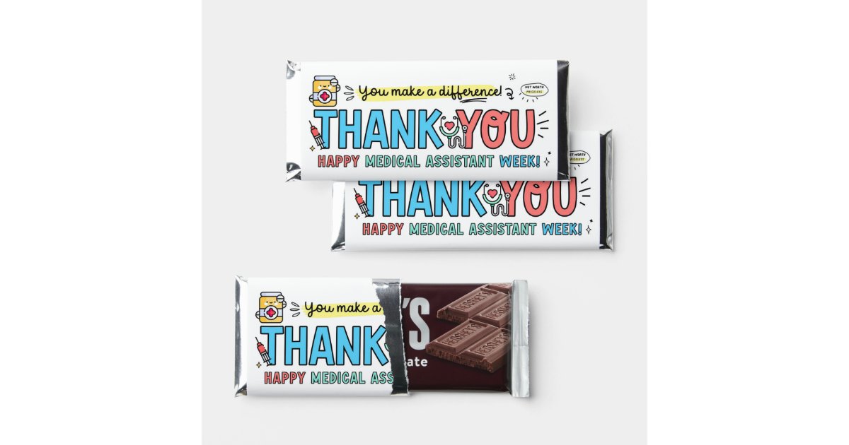 Medical Assistant Week Gift MA Appreciation Week Hershey Bar Favors ...