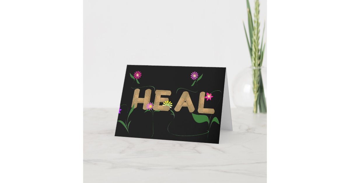 Medical Bandages with Flowers Card | Zazzle