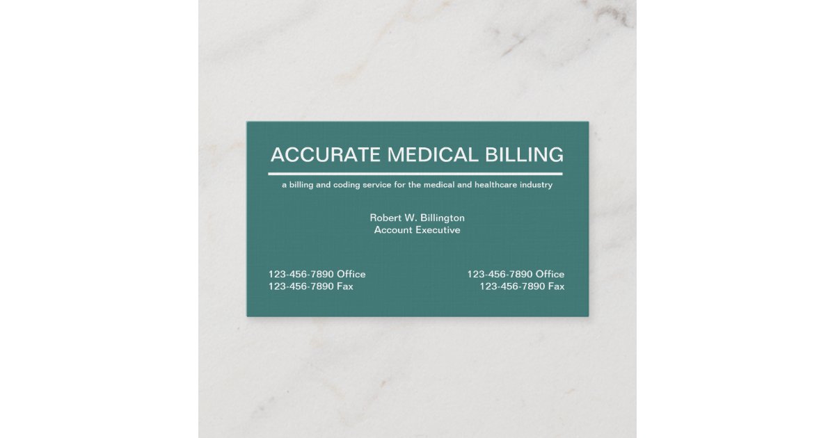 Medical Billing And Coding Business Card | Zazzle.com