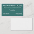 Medical Billing And Coding Business Card | Zazzle