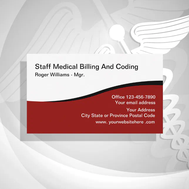 Medical Billing And Coding Business Card | Zazzle