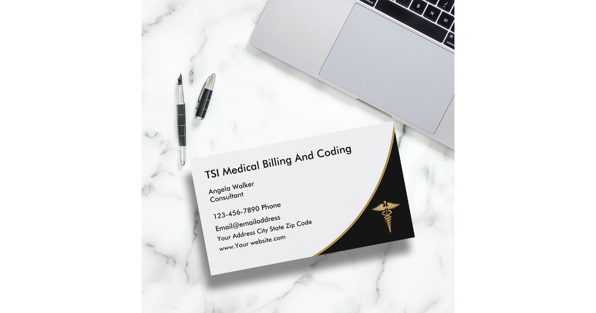 Medical Billing And Coding Business Card | Zazzle
