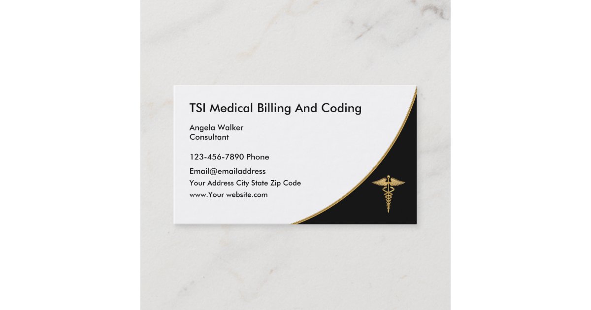 Medical Billing And Coding Business Card | Zazzle