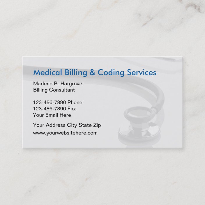 Medical Billing And Coding Business Card | Zazzle.com