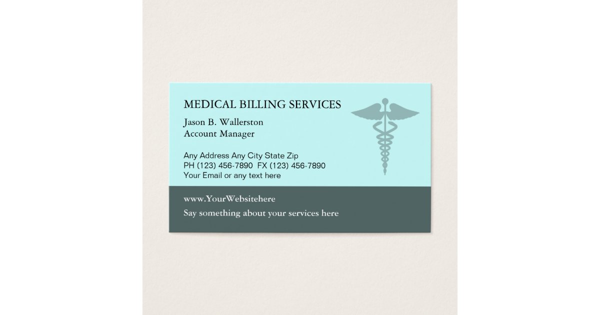 Medical Billing Business Cards | Zazzle.com