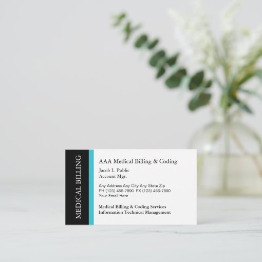 Medical Billing Coding Business Cards | Zazzle
