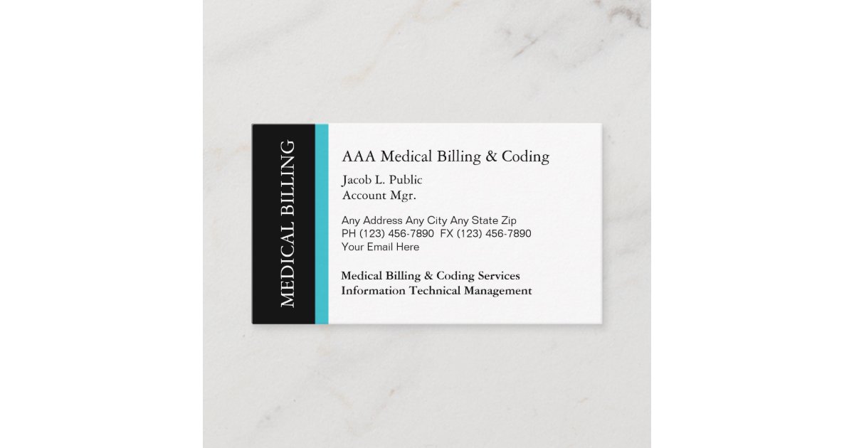 Medical Billing Coding Business Cards | Zazzle.com