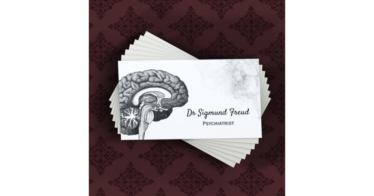 Medical brain anatomy clinic healthcare business card | Zazzle